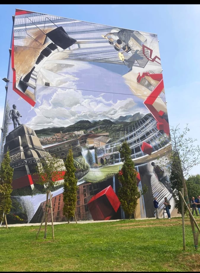Il Faber Box racconta Schio in un murale - AltoVicentinOnline