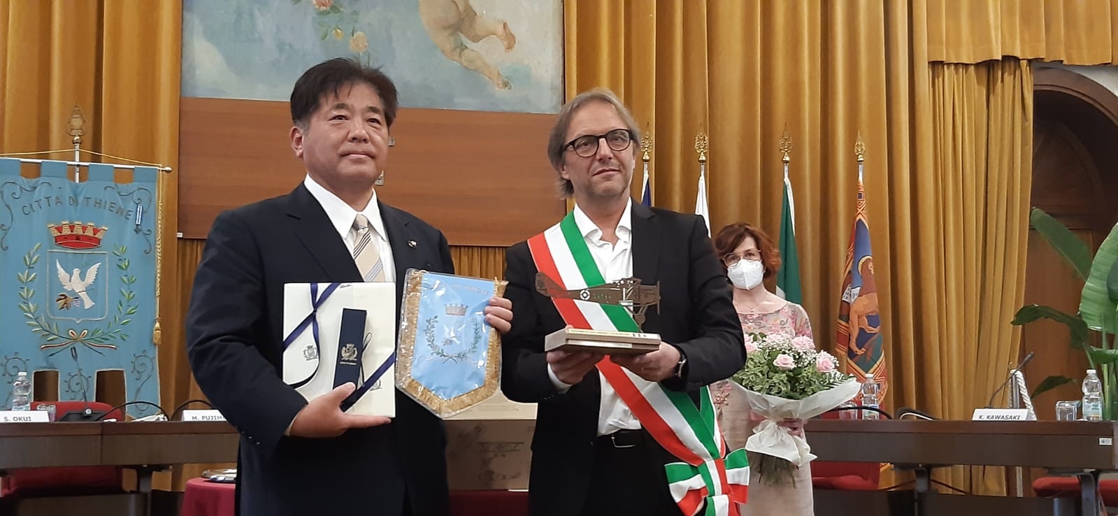 Centenario volo Roma- Tokyo, Thiene accoglie il sindaco giapponese di ...