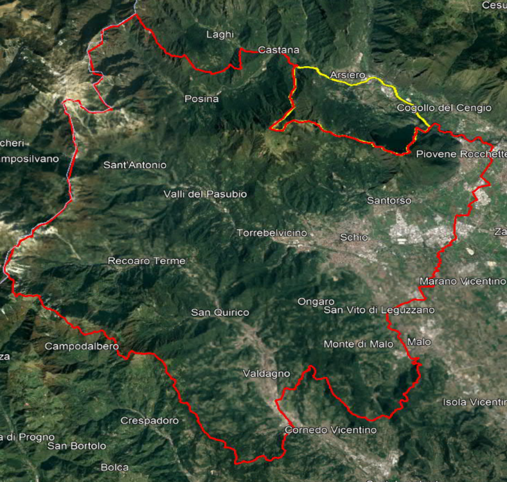 Un volo di 368 km quadrati per il rilievo aereo dell'Altovicentino ...