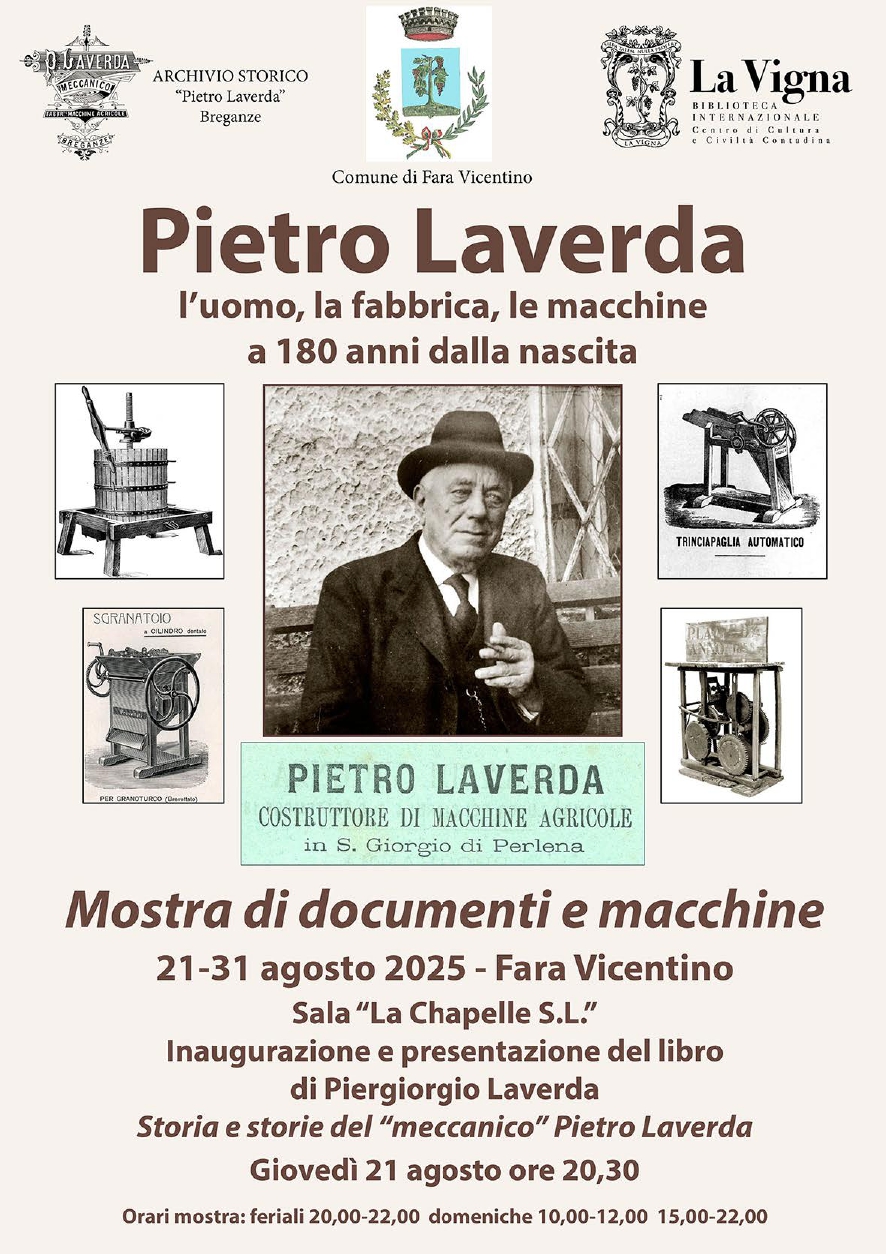 Fara Vicentino celebra i 180 anni dalla nascita di Pietro Laverda ...